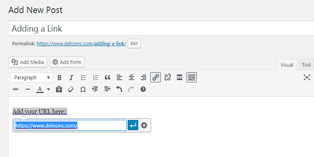 How to Add a Link to Your Site - Delos Inc